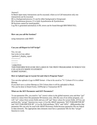 Interview Preparation | DOCX | Databases | Computer Software and ...