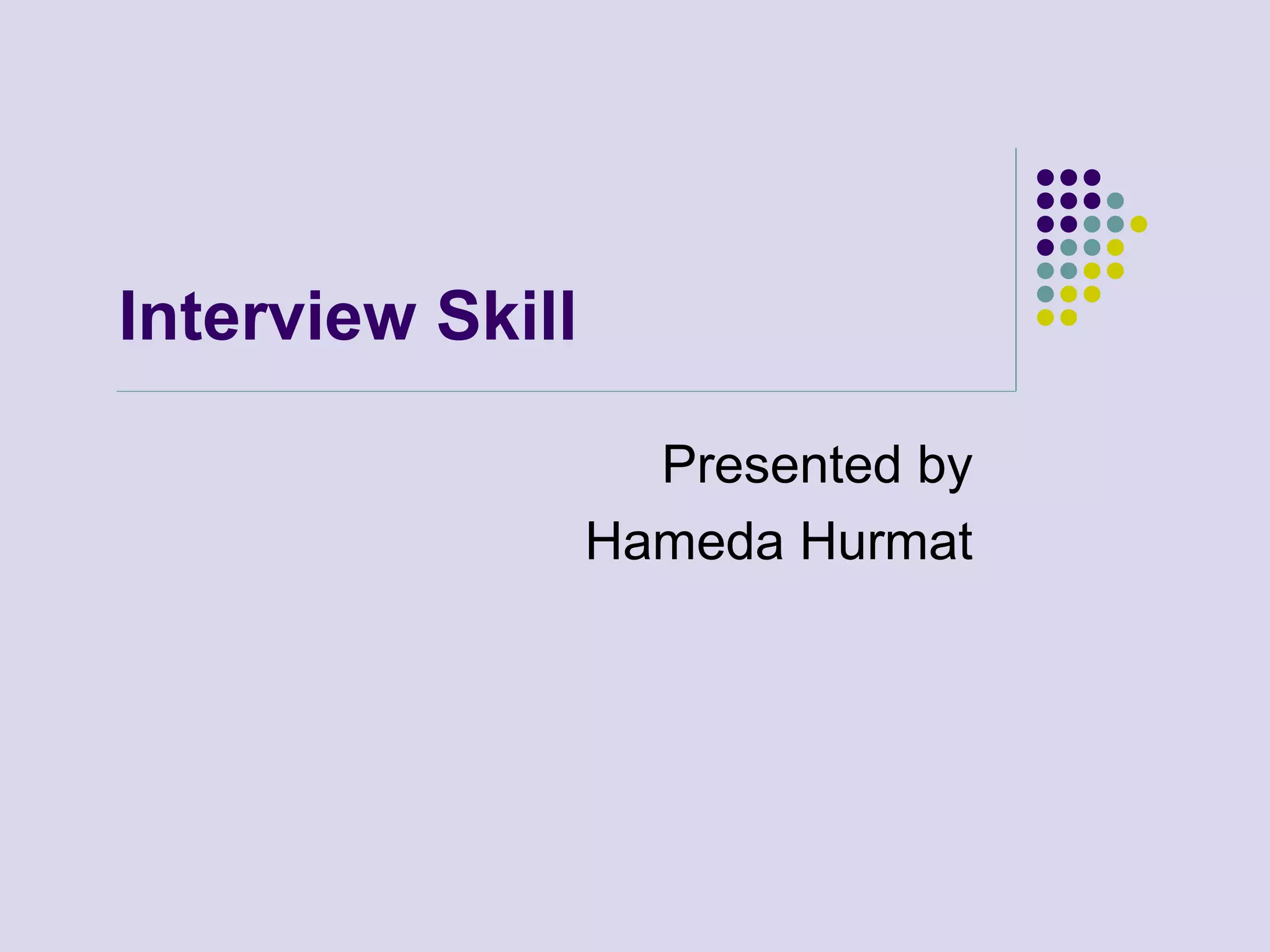 Interview skill | PPT | Resume Writing and Advice | Job Search