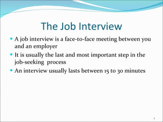 Interview Skills PowerPoint | PPT