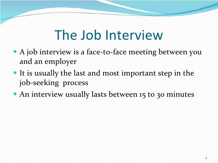 Job Interview Tips Ppt