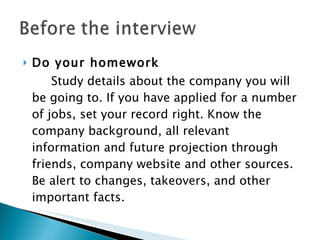 Interview skills | PPT