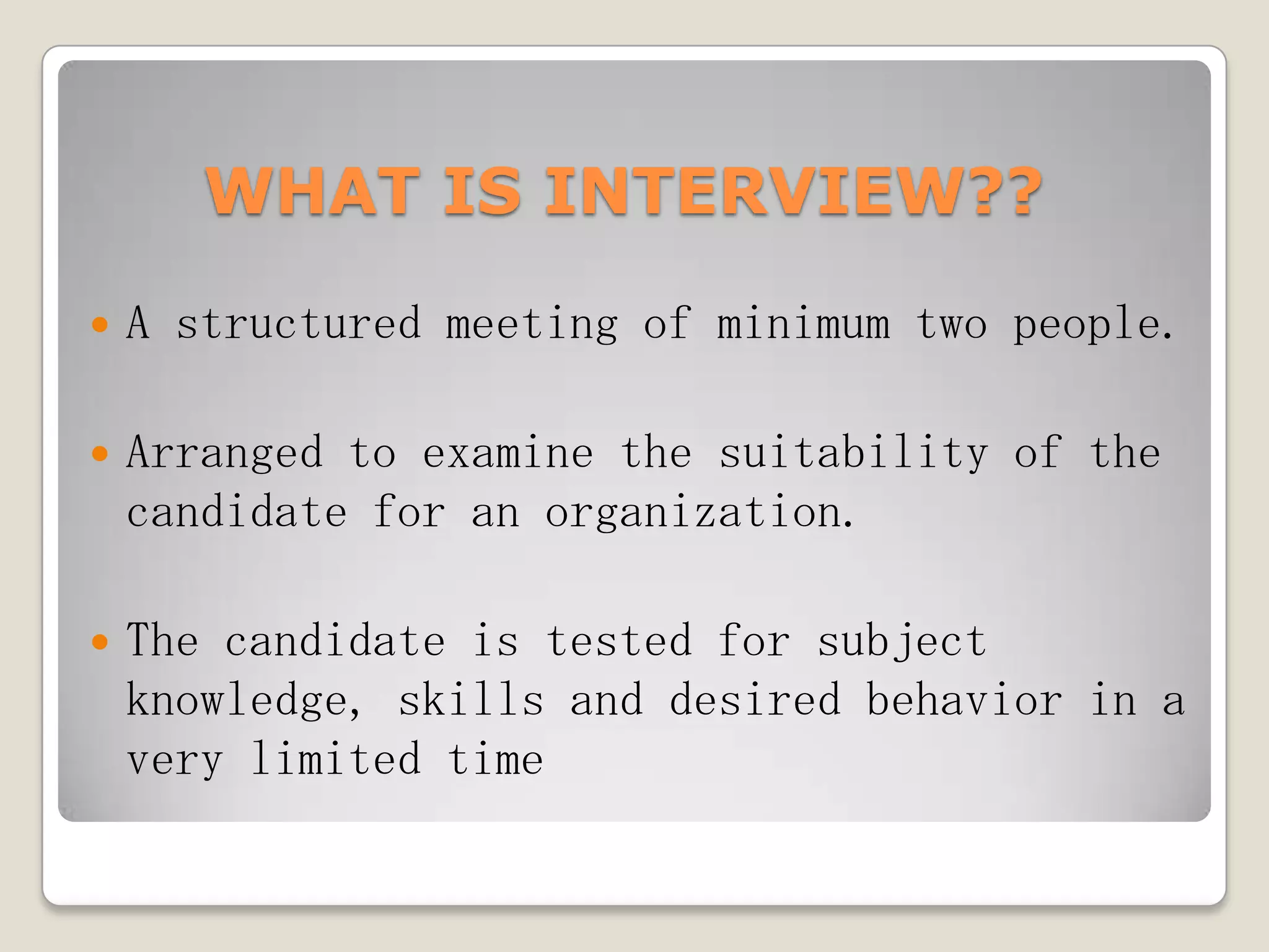 Interview skills | PPT