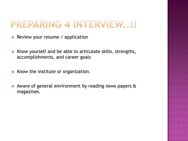 Interview skills | PPT