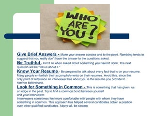 Interview skills | PPT