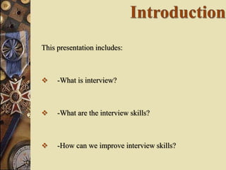 Interview skills | PPT