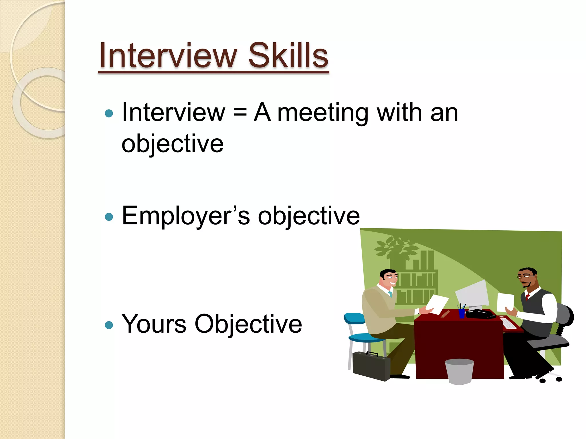 Interview skills | PPTX