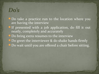 Interview skills | PPT