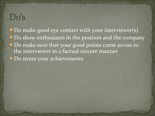 Interview skills | PPT