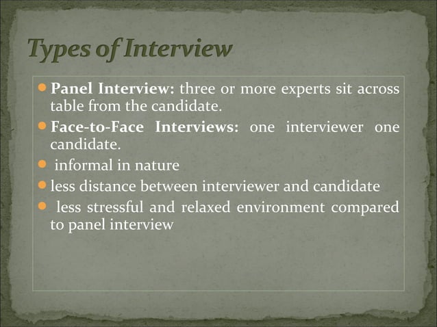 Interview skills | PPT