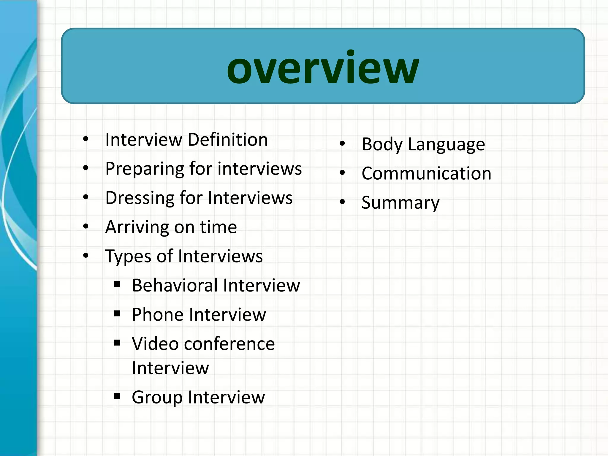 Interview skills | PPSX