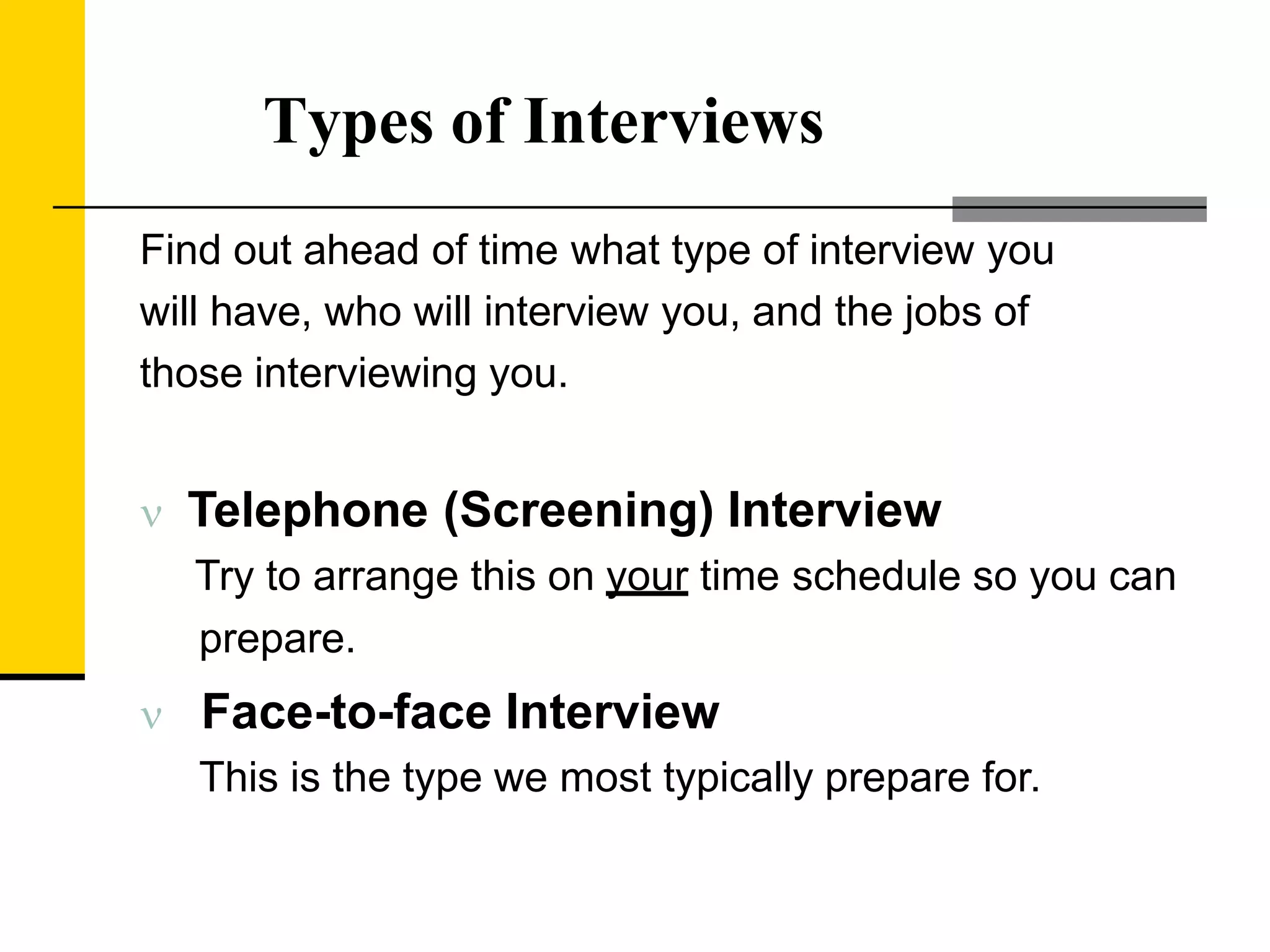 Interview techniques | PPTX