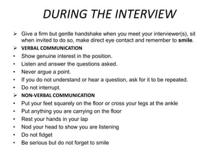 Interview skills | PPTX