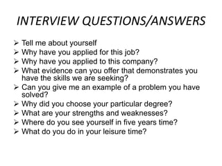 Interview skills | PPTX