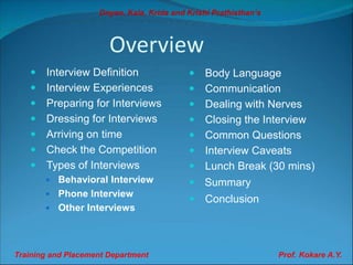 Interview skills | PPTX
