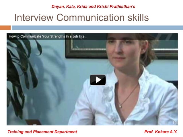 Interview skills | PPTX