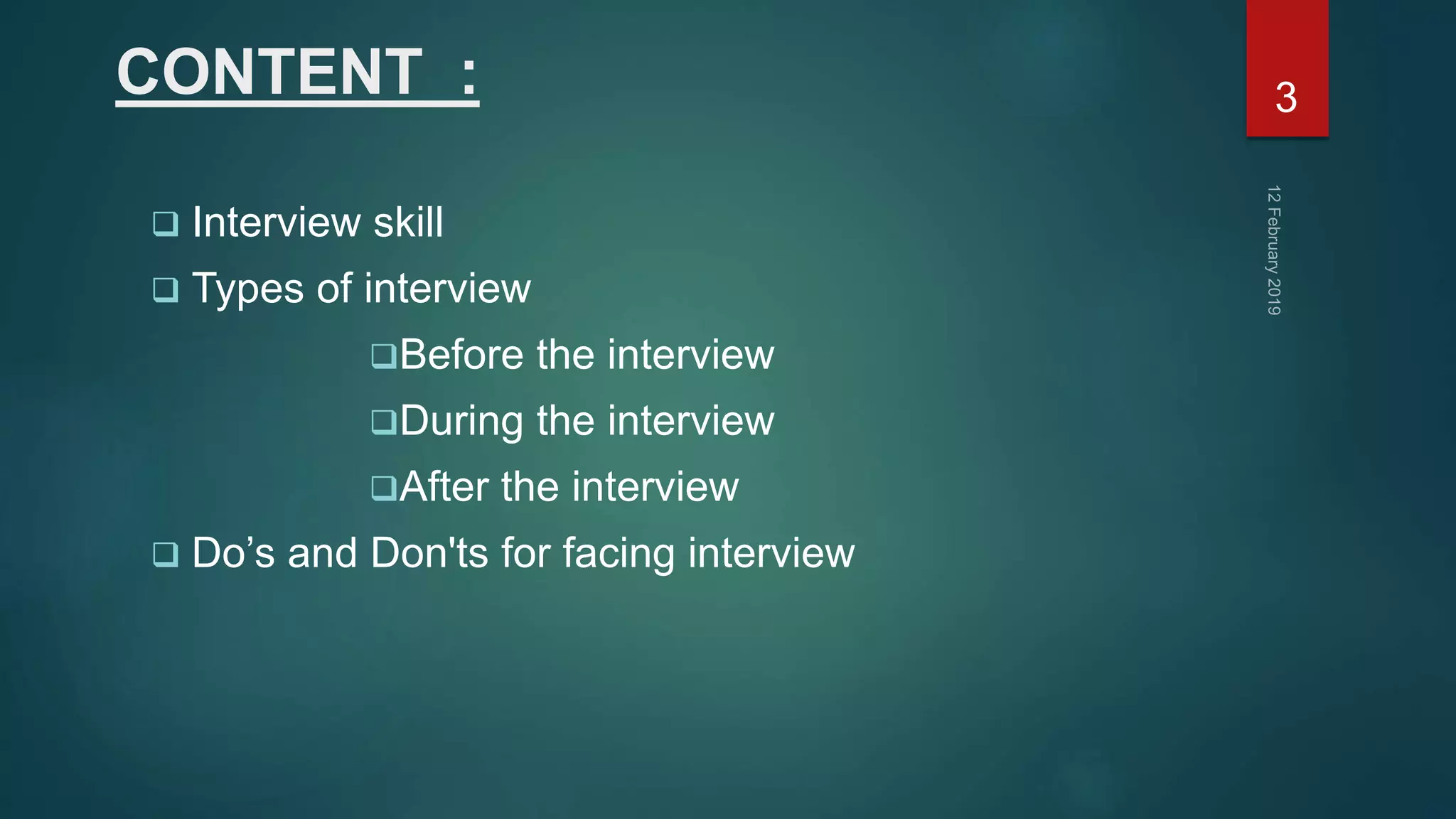 Interview skills | PPT