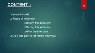 Interview skills | PPT