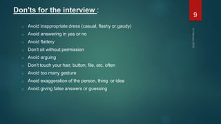 Interview skills | PPT
