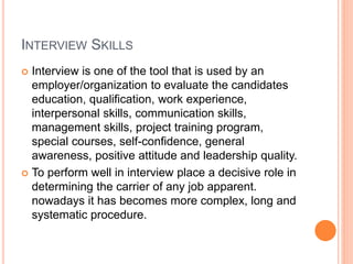 Interview skills | PPT