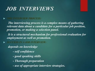 Interview skills | PPT