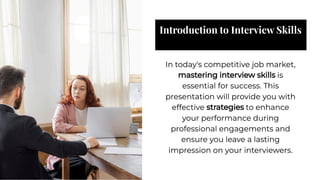 Interview Skills, Strategies, Thoughtful question. | PPT