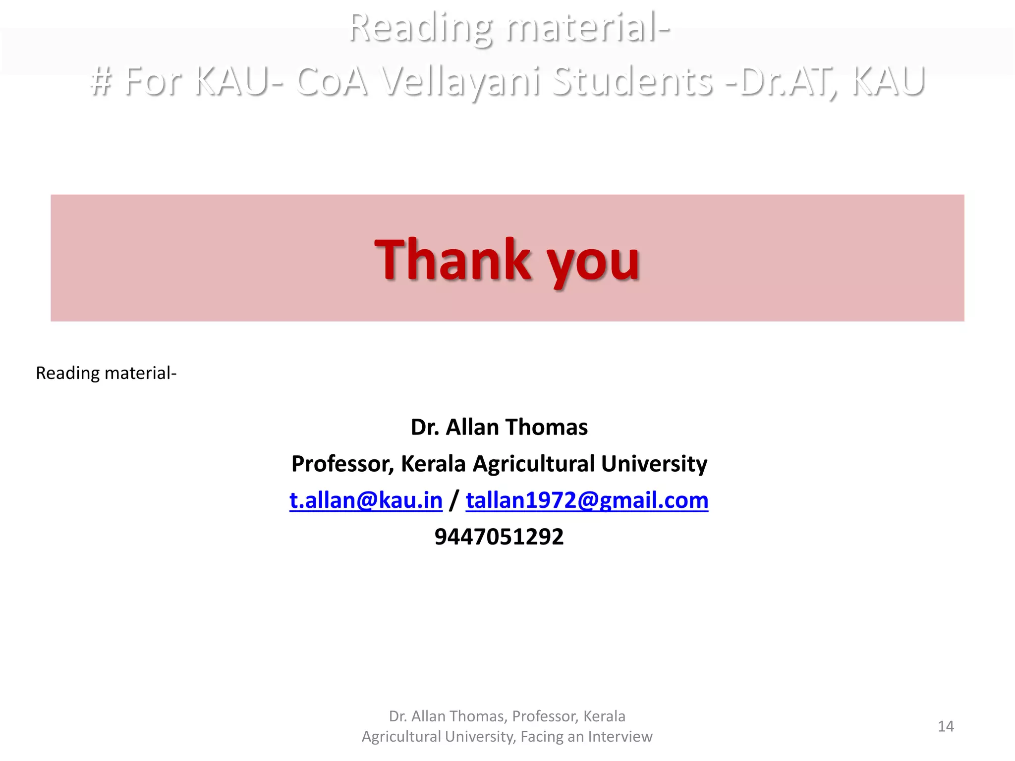 Interview Skills-Dr.Allan Thomas-Kerala-KAU.pdf