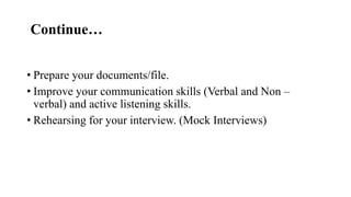 Interview Skills | PPT