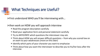 Interview skills | PPTX