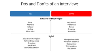 Interview skills for employment | PPT