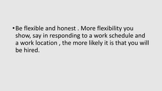 Interview Skills for Placement for Law Students | PPTX