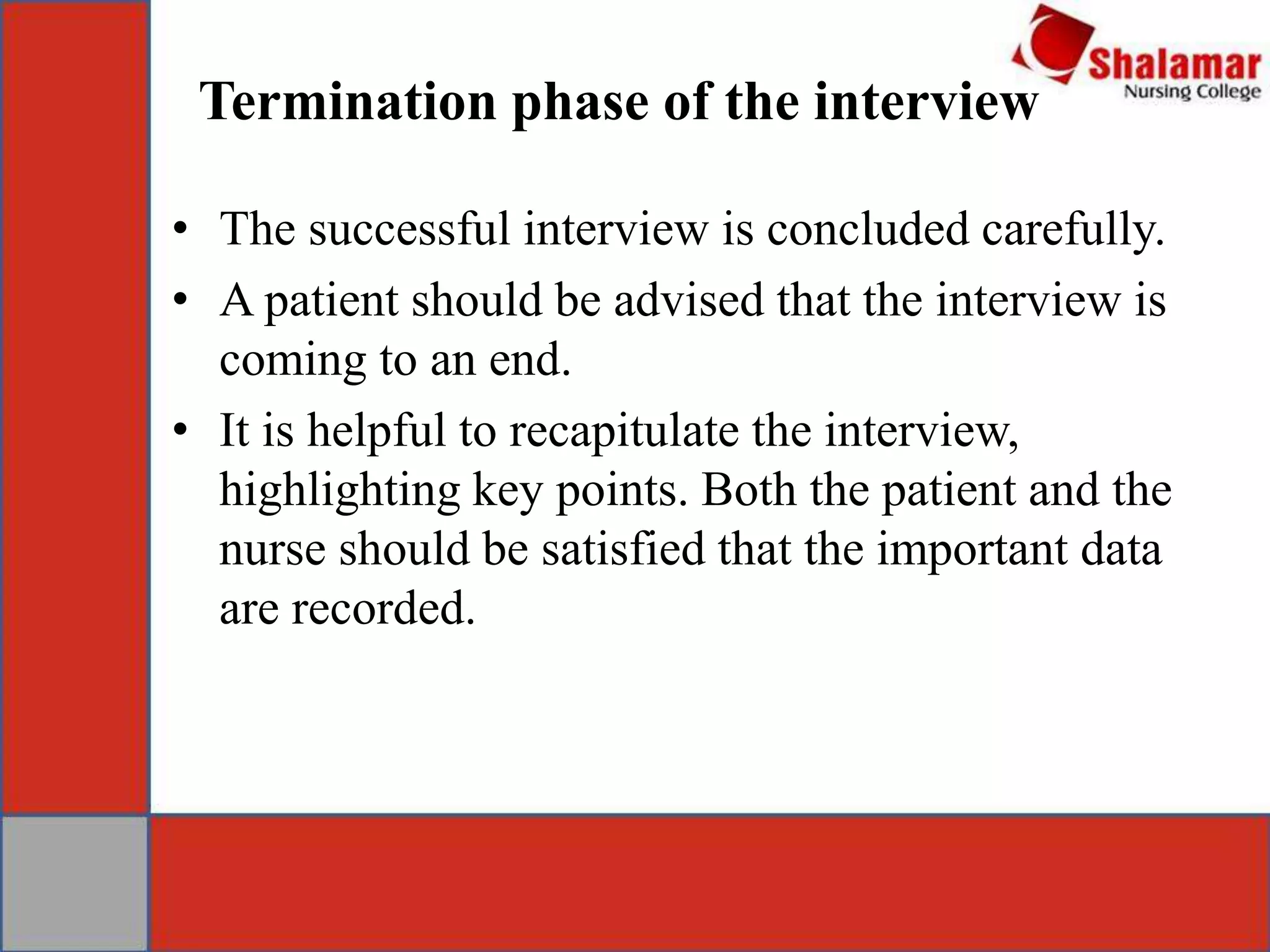 Interviewing skills & Health History | PPT