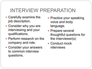 Interview skills presentation | PPTX