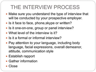 Interview skills presentation | PPTX