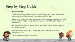 creative nonfiction - interview story.pptx