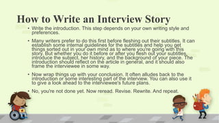 creative nonfiction - interview story.pptx