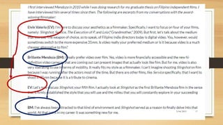 Interview story report | PPTX