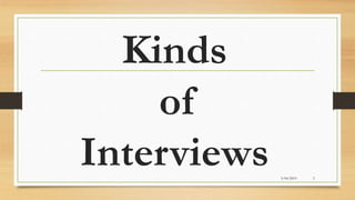 Interview story report | PPTX