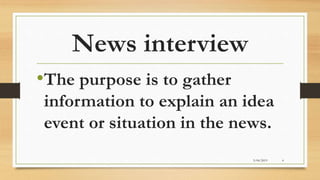 Interview story report | PPTX