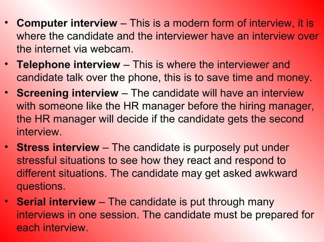 Interview styles | PPT