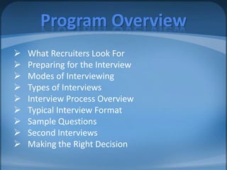 Tips and tricks on how to succed in the interview | PPT
