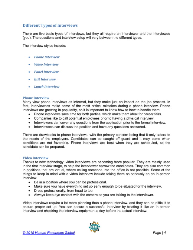 Interview success stories | PDF