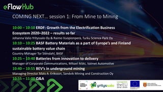 Growth from the Electrification Business Ecosystem: Interview summaries ...