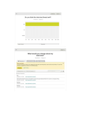 Interview survey responses | PDF