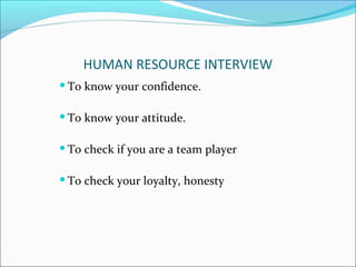 Interview techniques IT industry | PPT