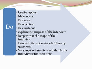 Interview techniques | PPTX