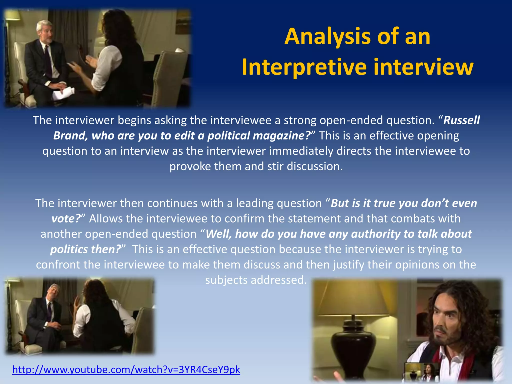 Interview Techniques For Creative Media Products. | PPTX