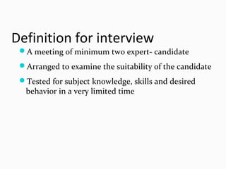 Interviewtechniques | PPT