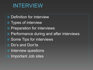 Interview techniques ppt | PPTX