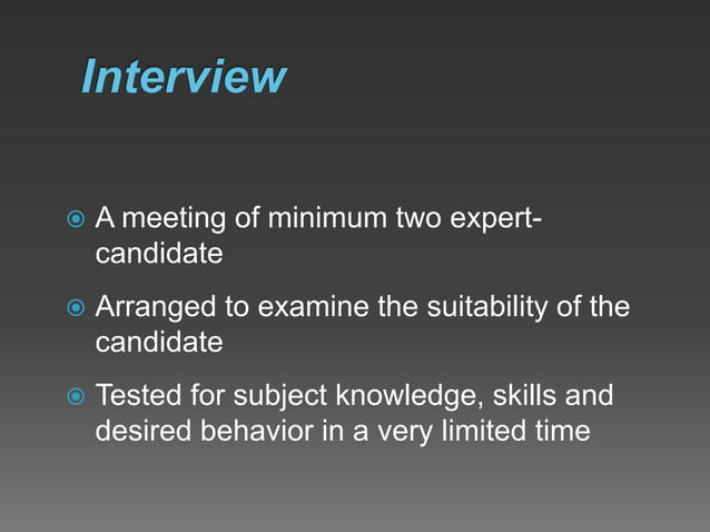 Interview techniques ppt | PPTX