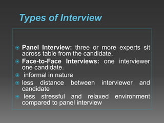 Interview techniques ppt | PPTX